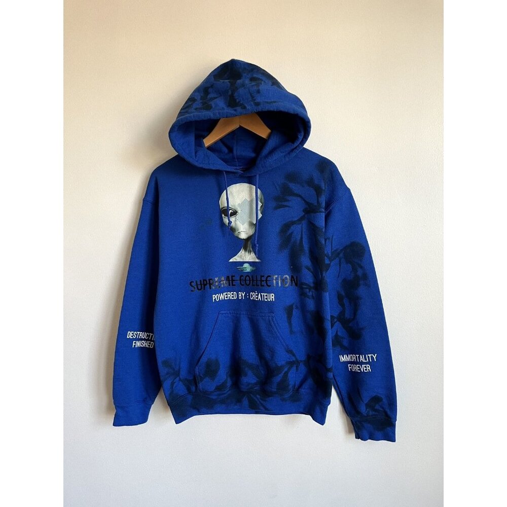 Vintage Y2k Alien Supreme Collection Boxy Hoodie - Gem